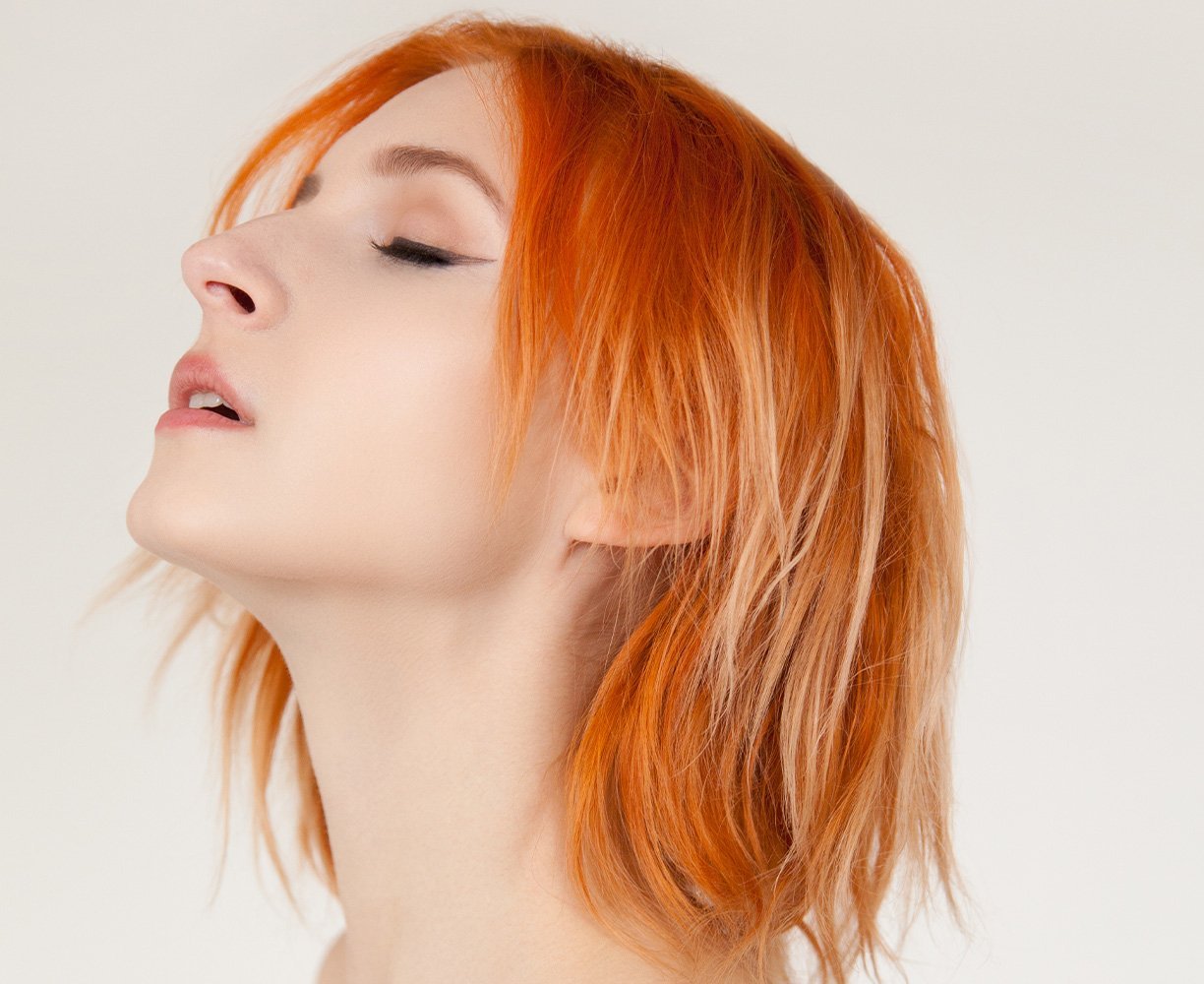 dramatic red highlights