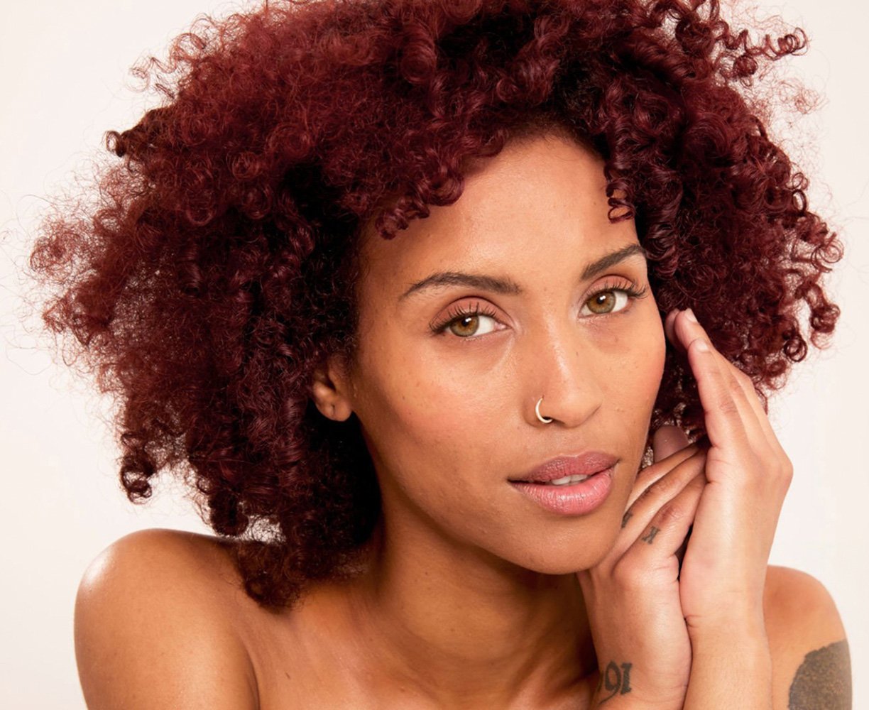 Dark Skin People With Red Hair