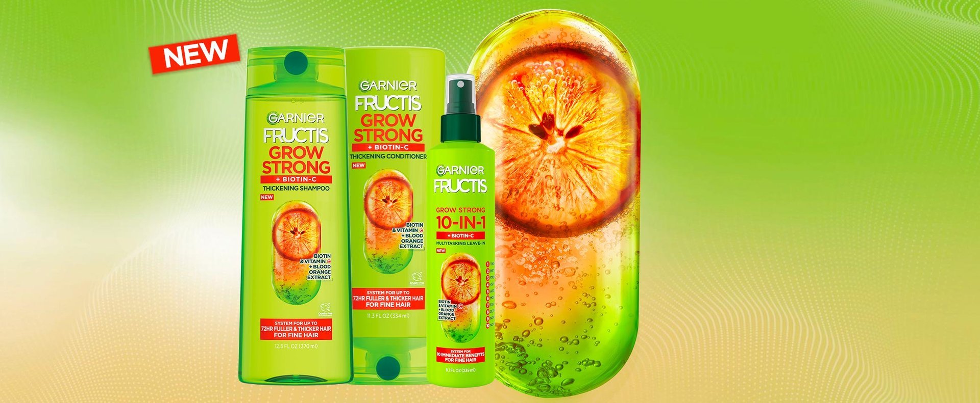 Fructis Hair Care - Grow Strong Thickening Collection - Garnier