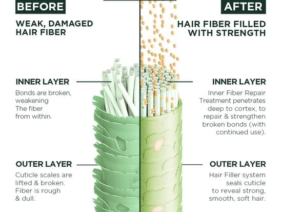Fructis Hair Filler Inner Fiber Repair Pre-Shampoo Treatment - Garnier