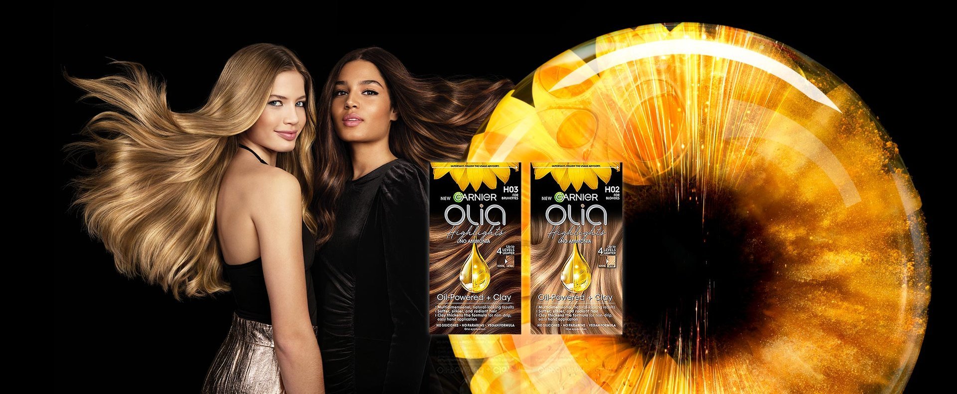 Colección Olia Highlights sin amoníaco formulada con flores - Garnier