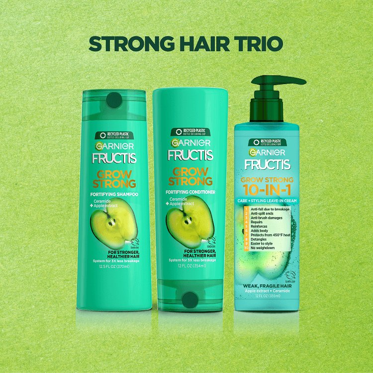 Grow Strong 10-in-1 Hair Protection Leave-In Treatment - Garnier