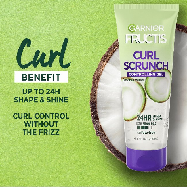 Curl Scrunch Controlling Hair Gel - Curl Definition - Garnier Fructis