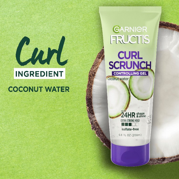 Curl Scrunch Controlling Hair Gel - Curl Definition - Garnier Fructis