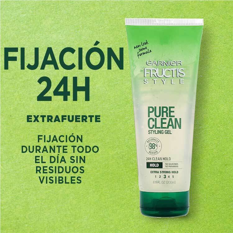 Pure Clean Styling Gel - Gel de fijación fuerte - Garnier Fructis