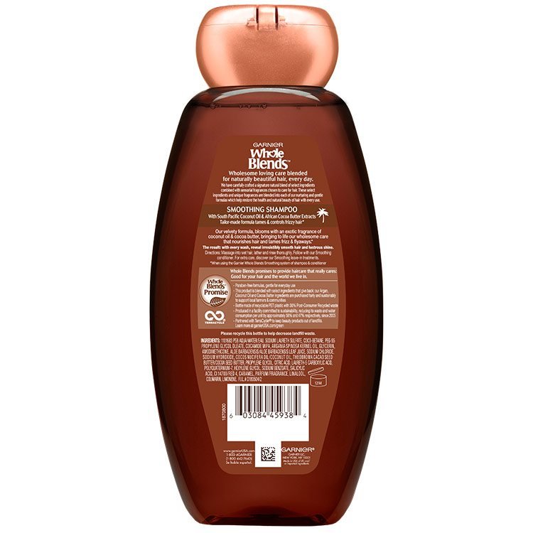 Coconut Oil & Cocoa Butter Smoothing Shampoo - Hair Care - Garnier