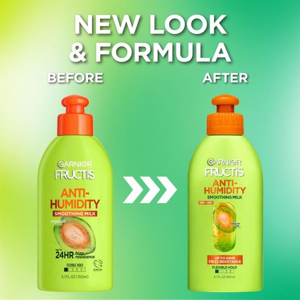 Fructis Anti-Humidity Smoothing Milk for Frizz-Free Hair | Garnier