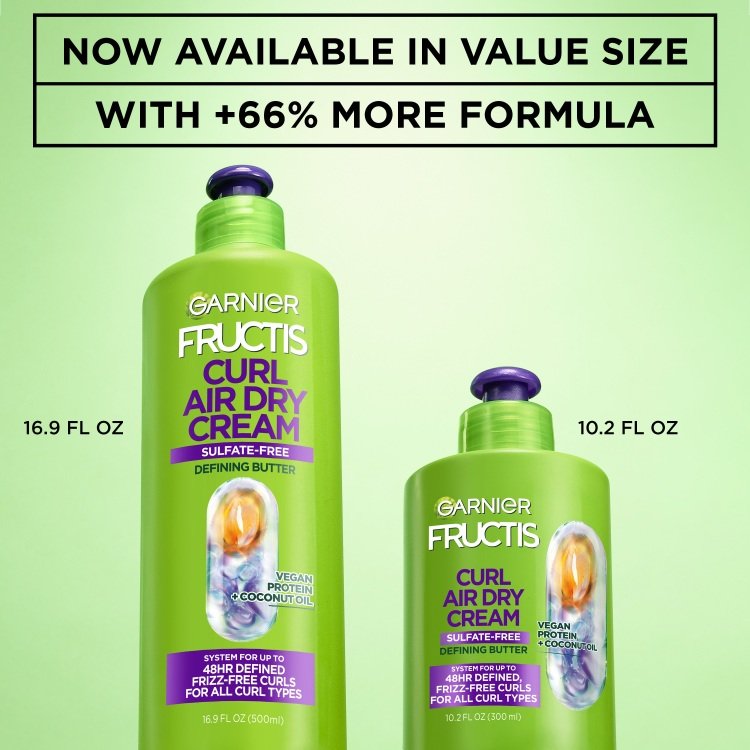 Fructis Curl Air Dry Cream Leave-In Treatment - Garnier