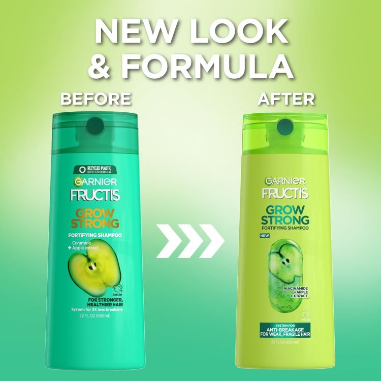 Strengthen hair with Fructis Grow Strong Shampoo - Garnier