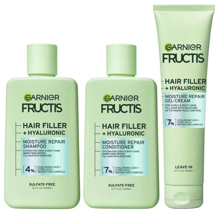 Fructis Hair Filler + Hyaluronic Moisture Repair Gel-Cream - Garnier