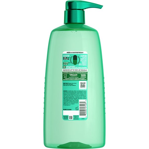 Fructis Silicone-Free Purifying Pure Clean Shampoo - Garnier