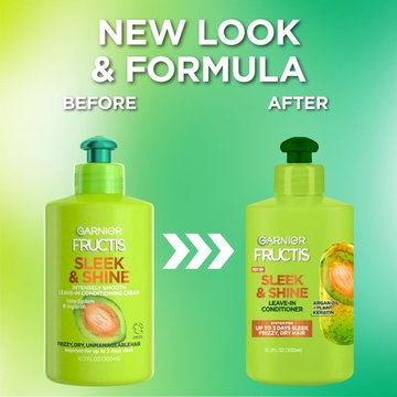 Fructis Sleek and Shine Leave-In Conditioner for no frizz - Garnier