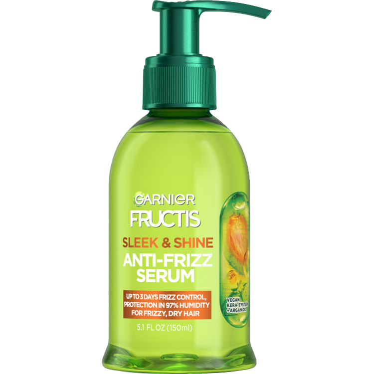 Potencia el brillo con Sleek & Shine Anti-Frizz Serum - Garnier