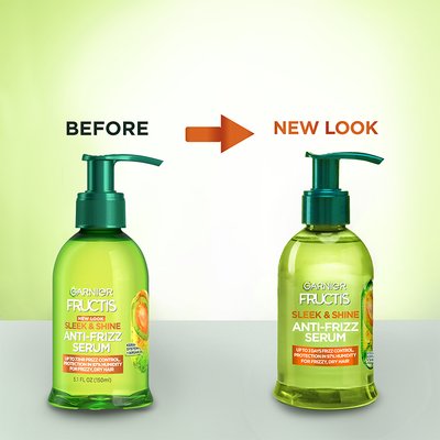 Boost Shine with Sleek & Shine Anti-Frizz Serum - Garnier