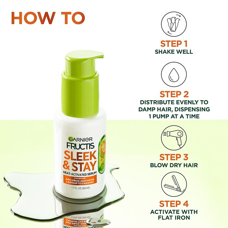 Fructis Sleek & Stay: Ultimate Serum for Frizz-Free Shine | Garnier