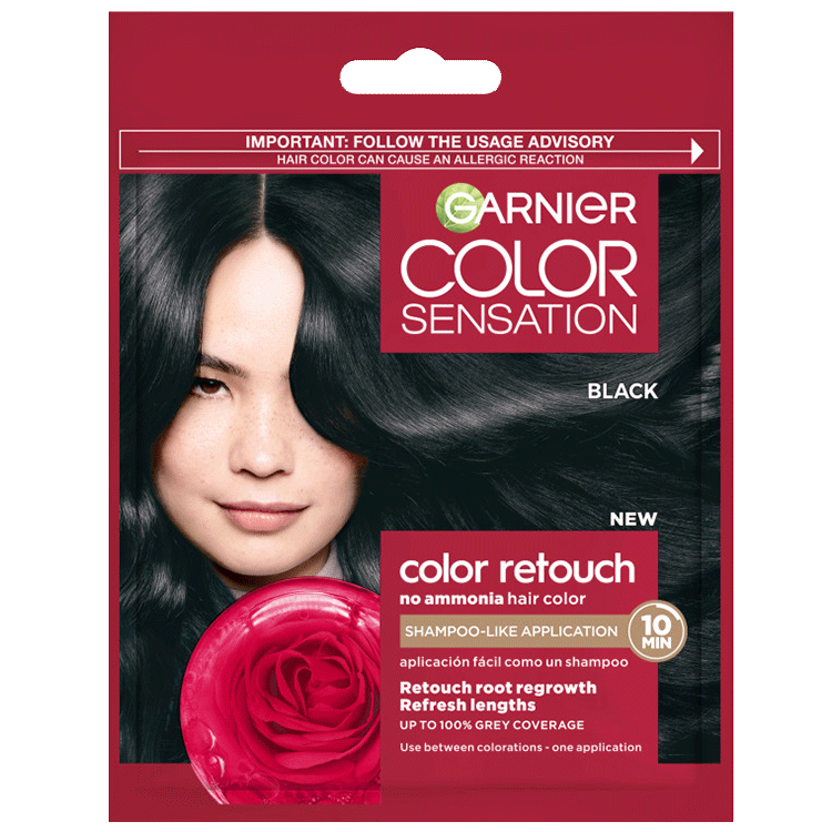 Color Retouch Ammonia-Free Hair Color Black - Garnier