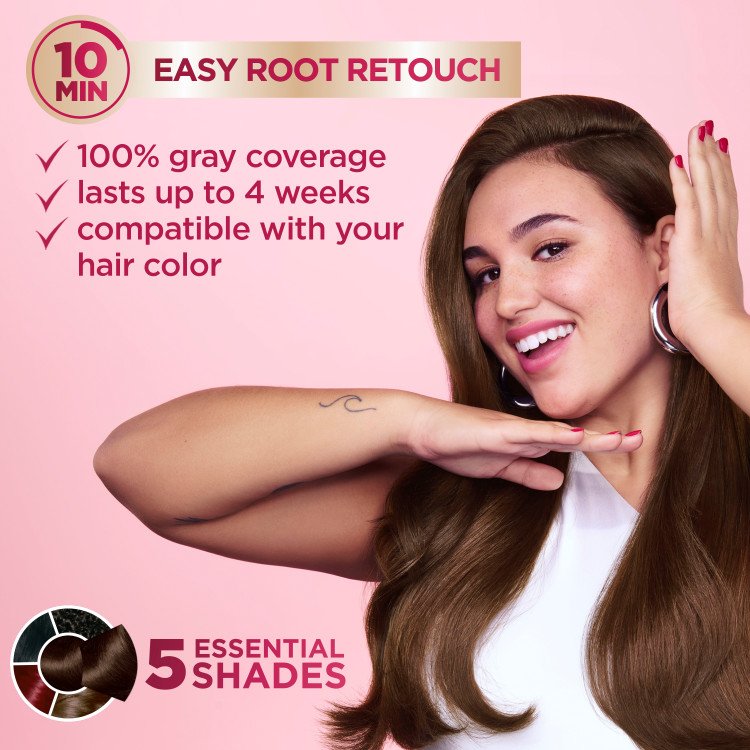 Color Retouch Ammonia-Free Hair Color 1.0 Black - Garnier