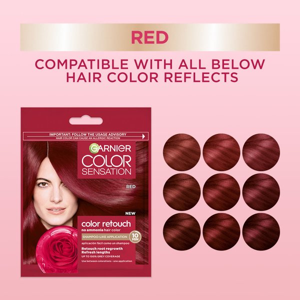 Color Retouch Ammonia-Free Permanent Hair Color Red - Garnier