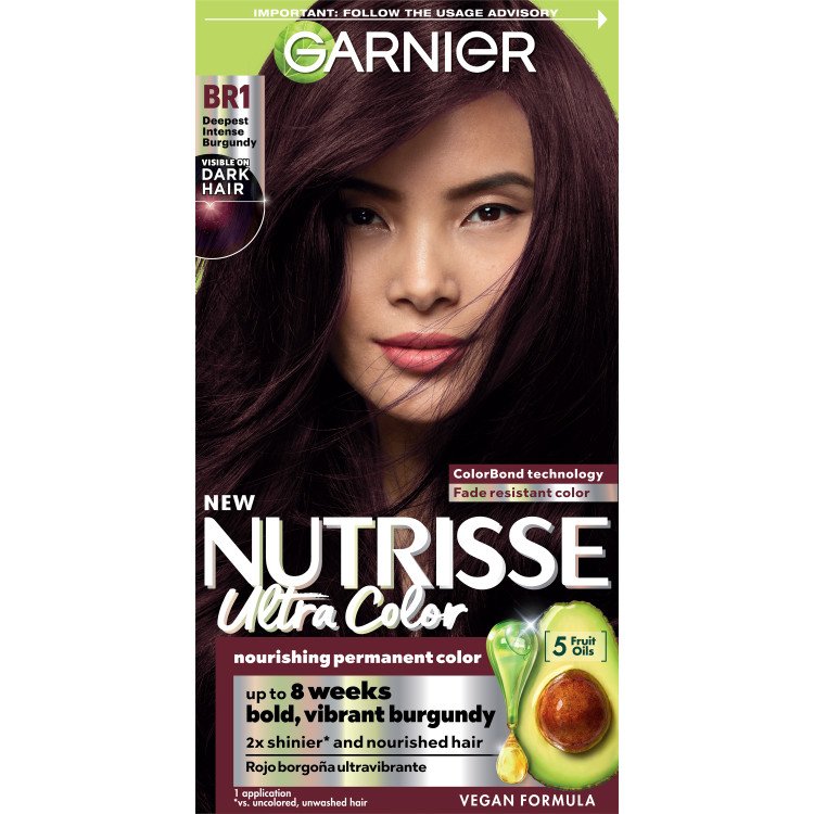 Nutrisse Ultra Color - Deepest Intense Burgundy Hair Color - Garnier