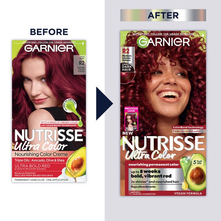 Nutrisse Ultra-Color - Medium Intense Auburn Hair Color - Garnier