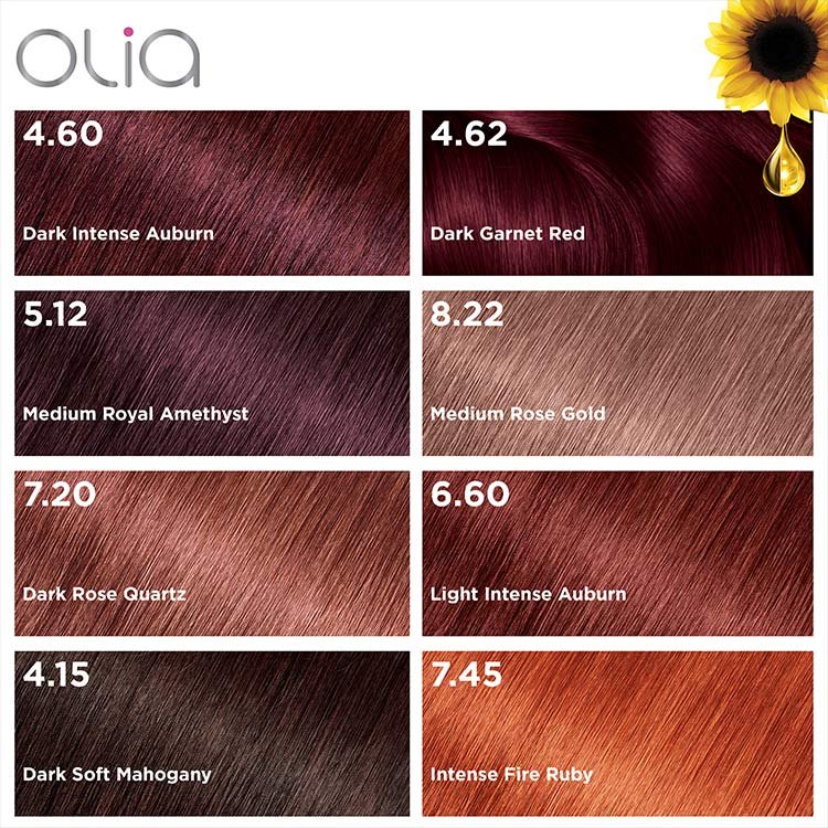 Medium Rose Gold Olia Ammonia-Free Hair Dye - Garnier