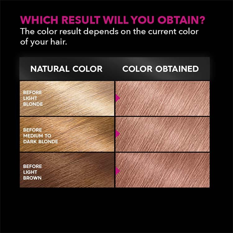 Medium Rose Gold Olia Ammonia-Free Hair Dye - Garnier