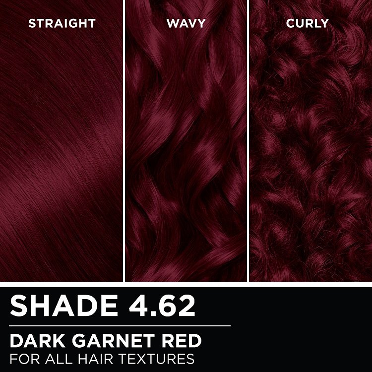 Olia 4.62 Dark Garnet Red Permanent Hair Color - Garnier