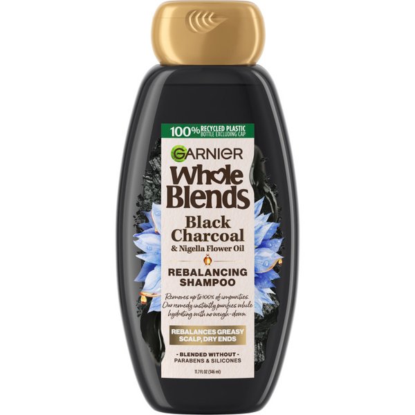 Whole Blends Charcoal and Nigella Oil Rebalancing Shampoo - Garnier