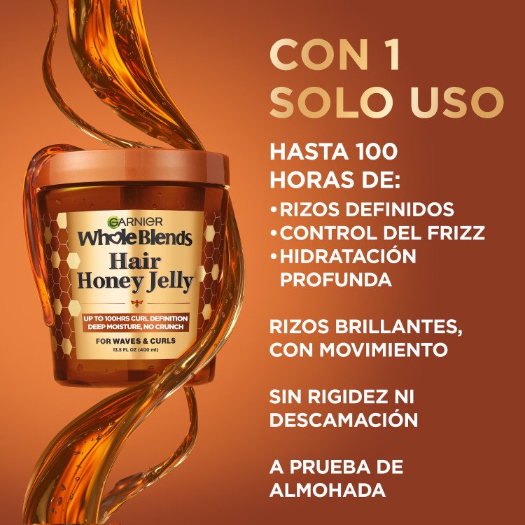 Whole Blends Hair Honey Jelly for Defining Waves and Curls - Garnier