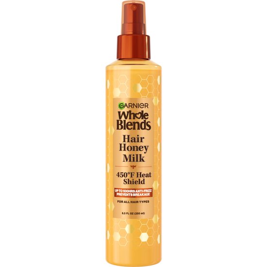 Whole Blends Hair Honey Milk 450°F Heat Shield Spray - Garnier