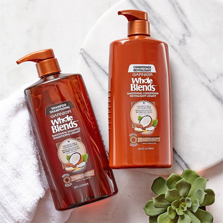 Coconut Oil & Cocoa Butter Smoothing Shampoo - Hair Care - Garnier